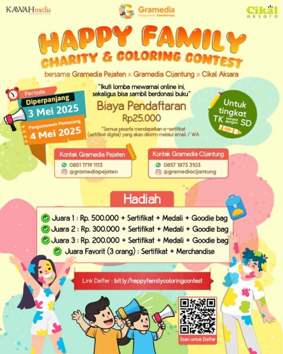 Happy Family Charity & Coloring Contest: Asah Kreativitas Anak Sambil ...