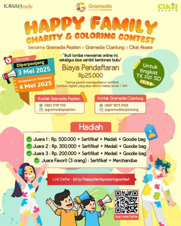 Happy Family Charity & Coloring Contest: Asah Kreativitas Anak Sambil ...